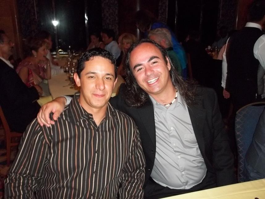 Paul Goldstone and I at dinner – NameTalent